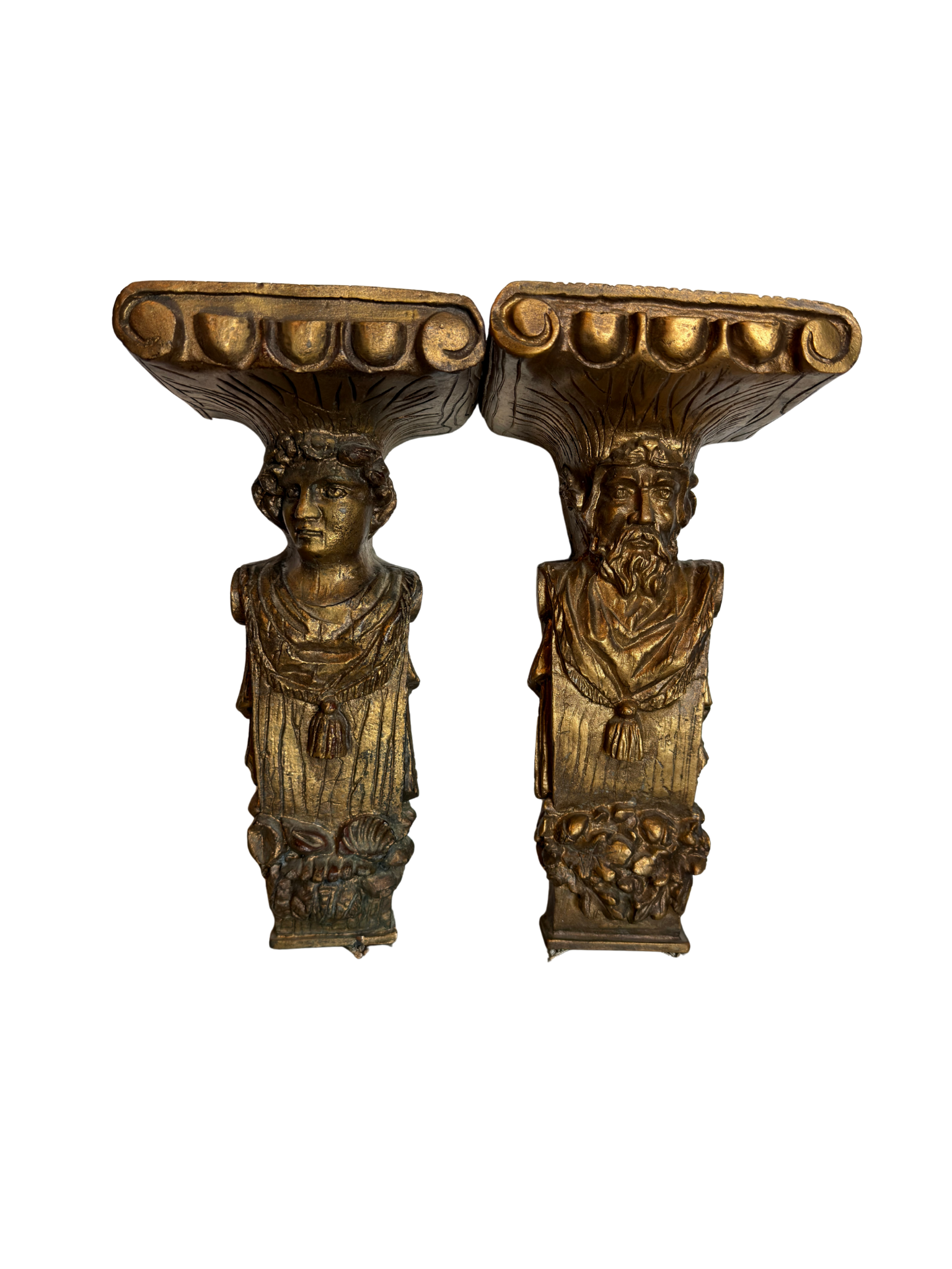 Pair of Neoclassical Wall Shelves – AlaskanJune